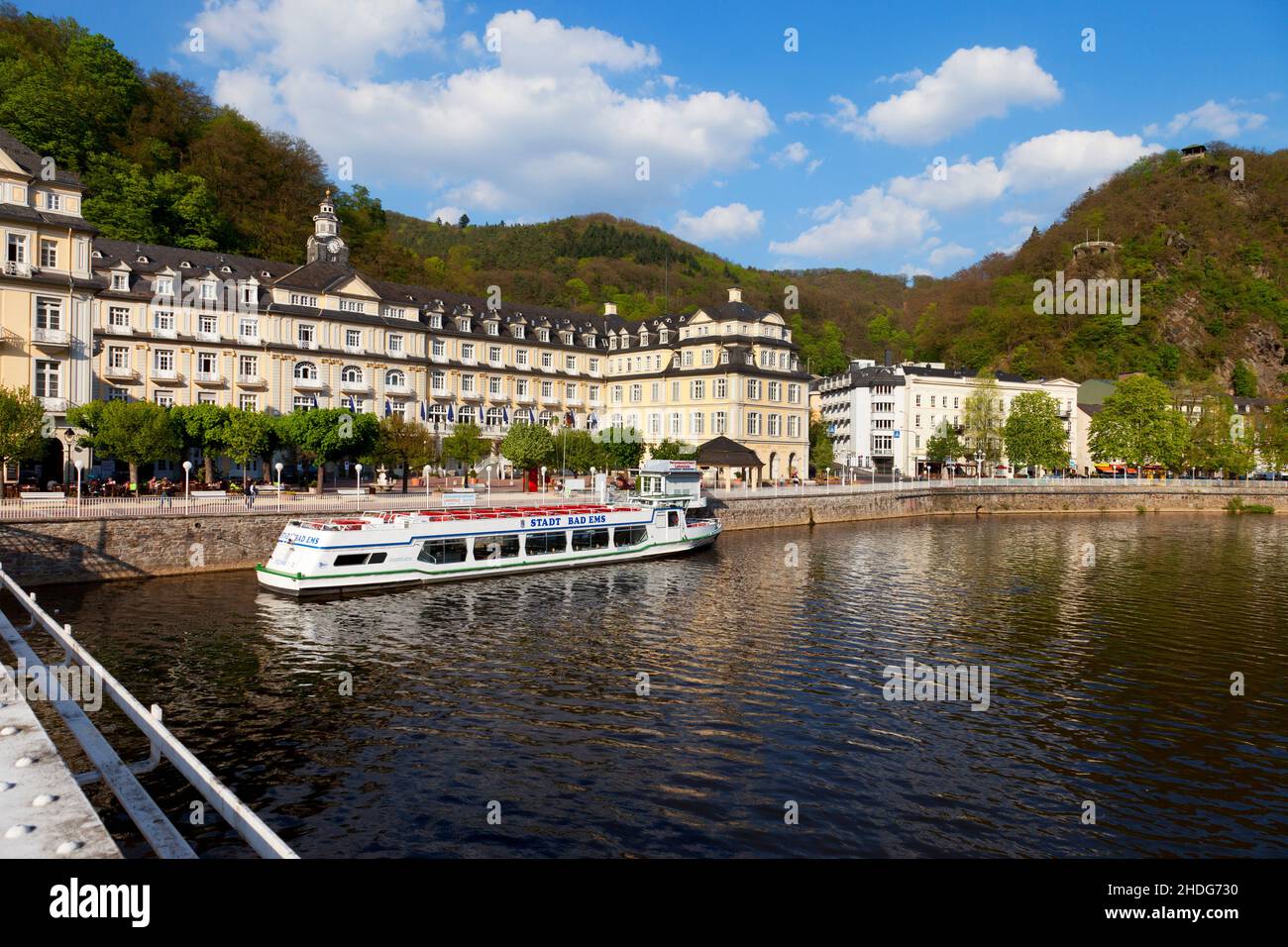 boating, bad ems, spa hotel, spa hotels Stock Photo - Alamy