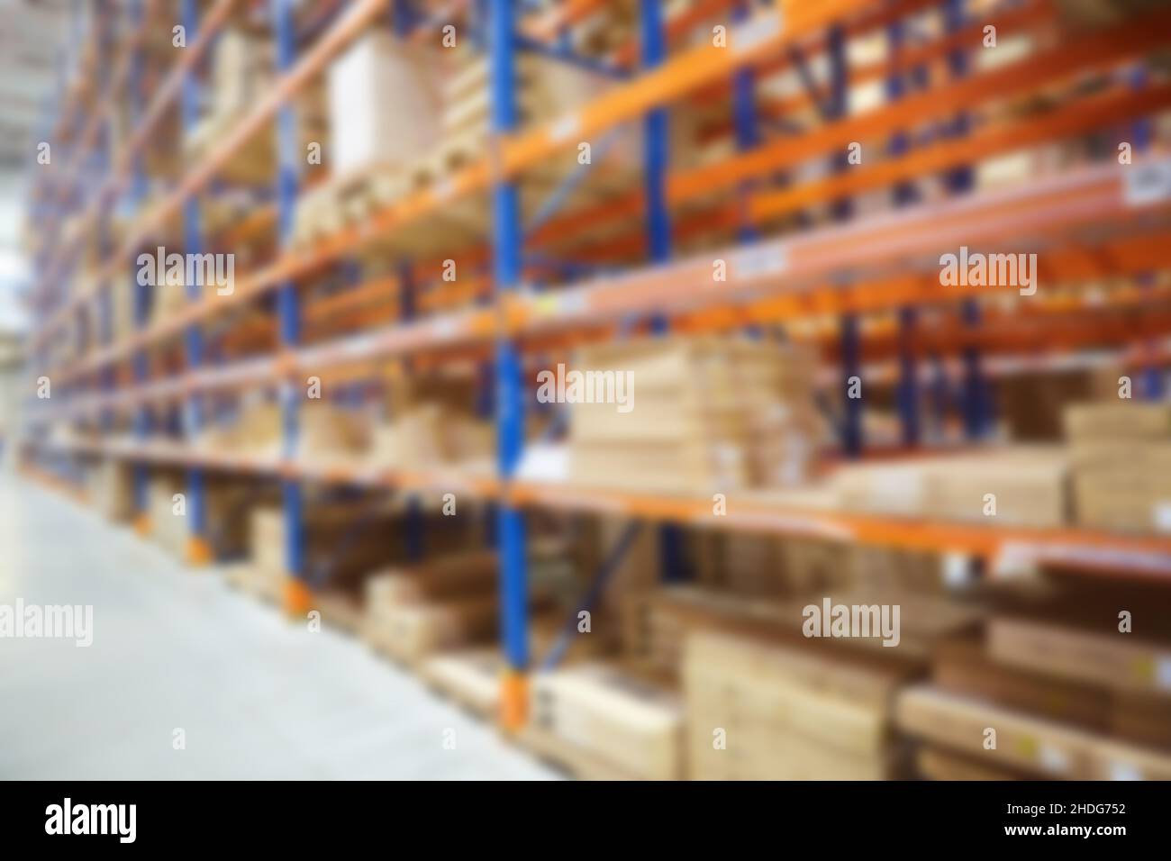 Blur warehouse background, Blurred store factory, industry warehouse ...