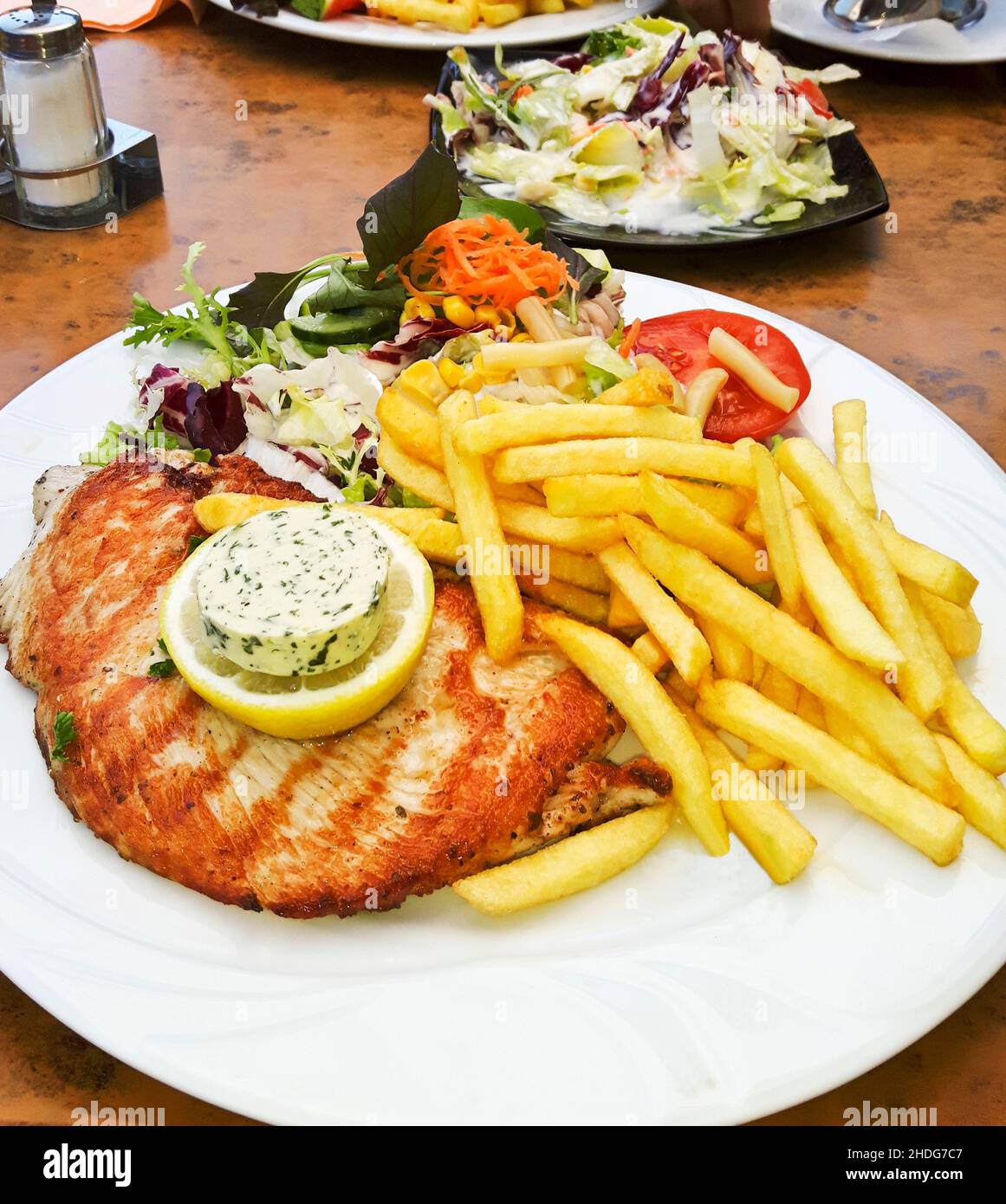 french fries, cutlet, pommes, cutlets Stock Photo - Alamy
