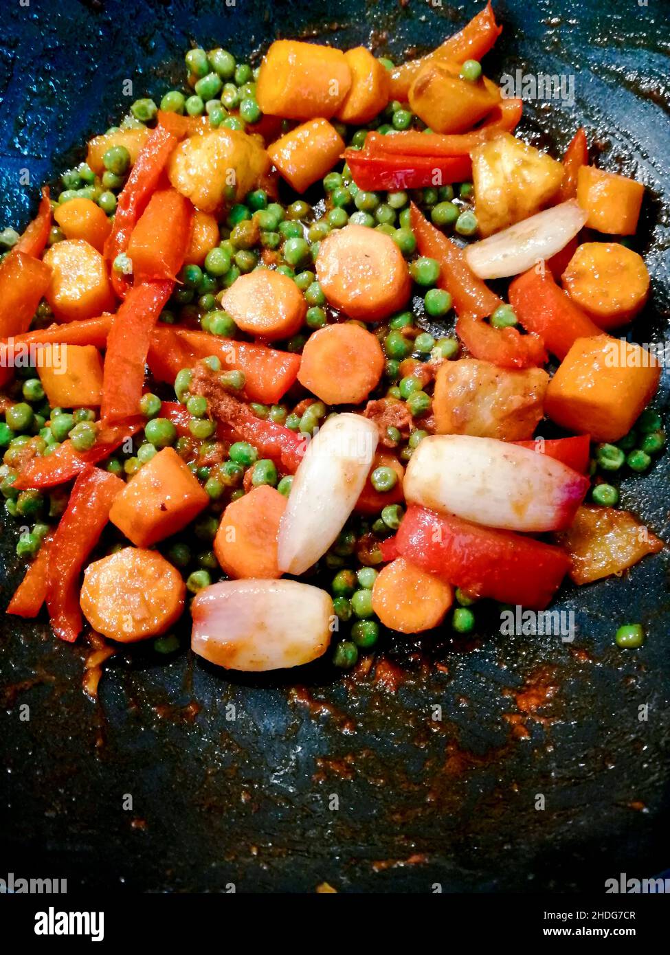 vegetable, vegetable pan, wok dishes, vegetables, vegetable pans Stock ...