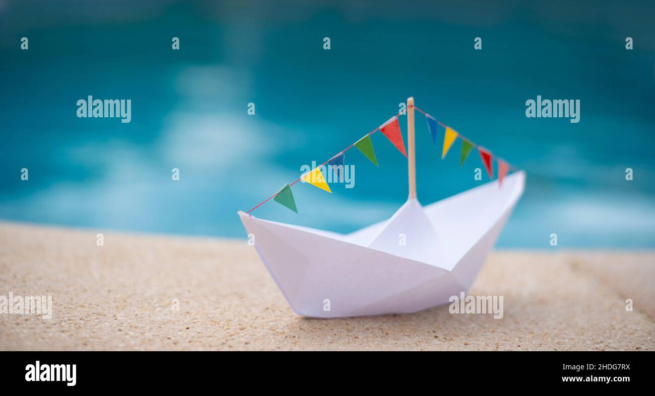 paper boat, paper boats Stock Photo - Alamy