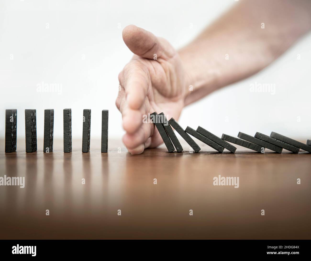 stop, chain reaction, stops, chain reactions Stock Photo - Alamy