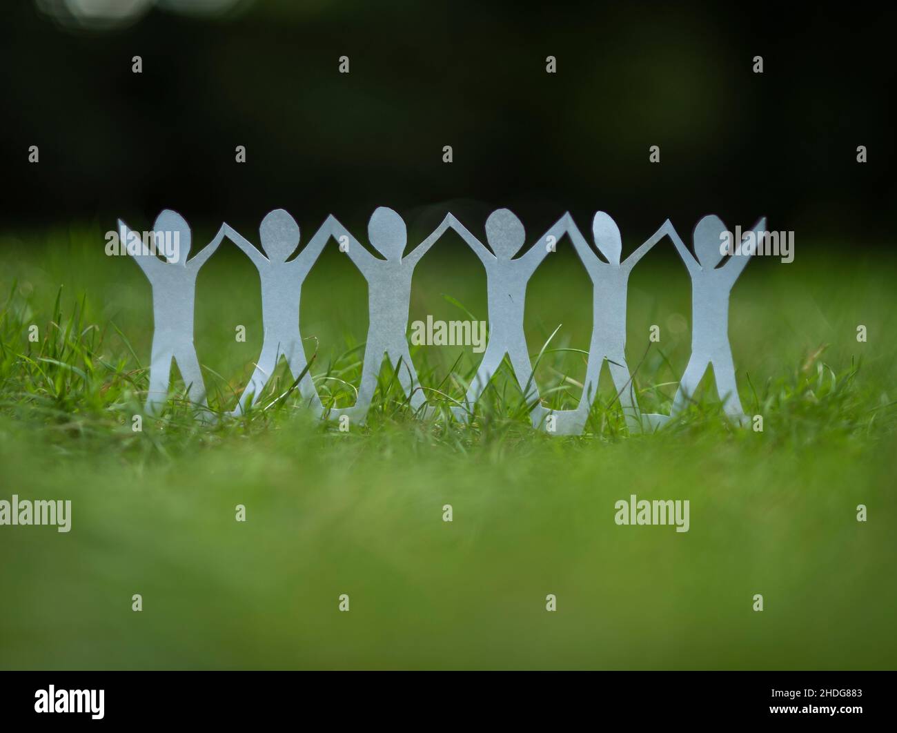Hand human silhouette colors community hi-res stock photography and ...