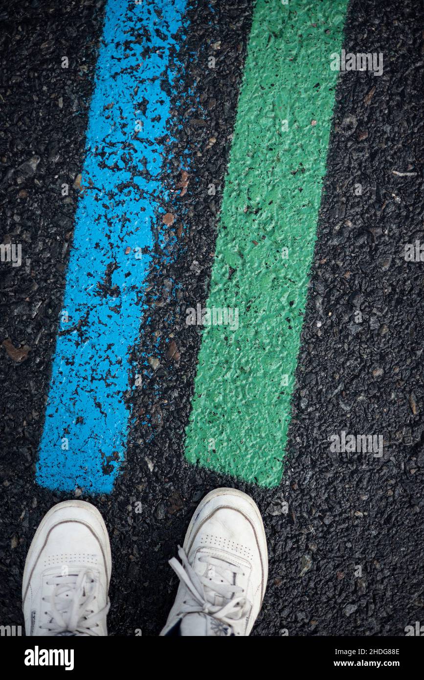 asphalt, strips, marker, asphalts, markers Stock Photo - Alamy