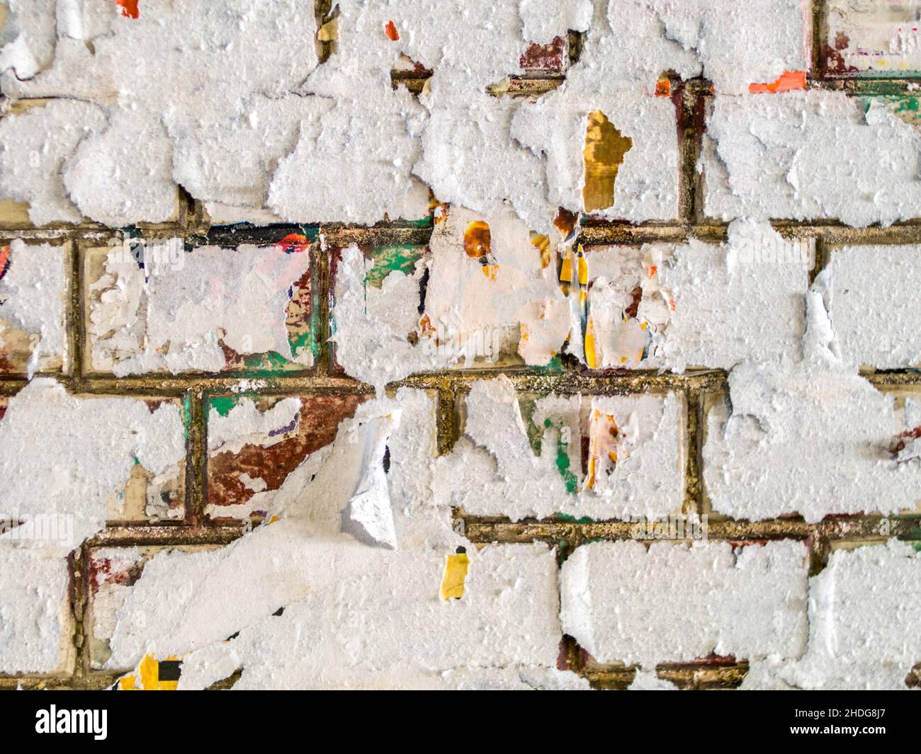 wall, leftover wallpaper, walls Stock Photo - Alamy