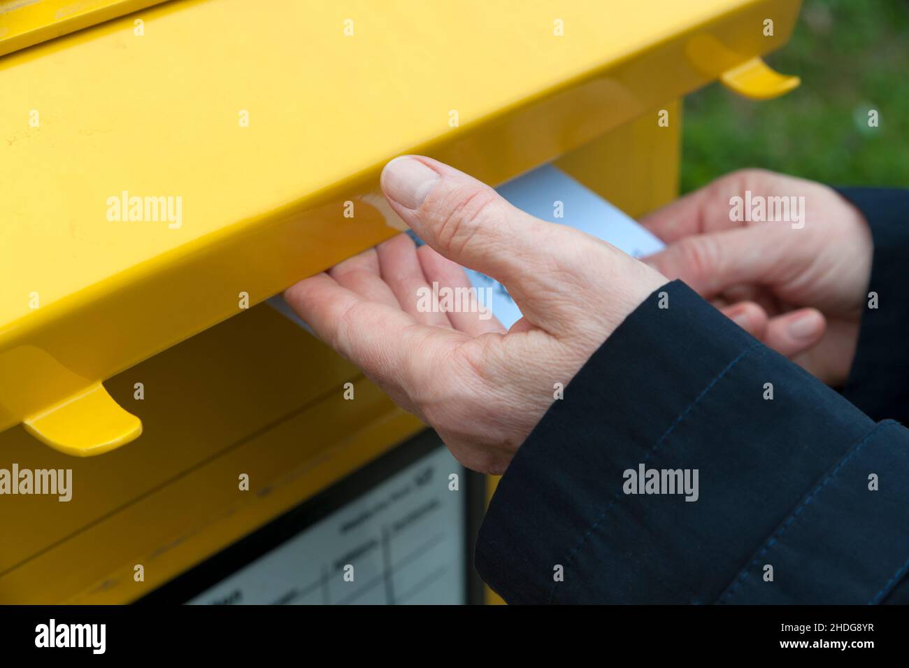 One person throwing mail hi-res stock photography and images - Alamy