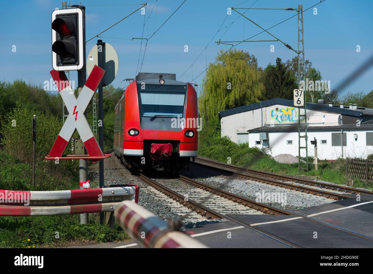 trains, railroad crossing, rail barrier, train, crossing, rail barriers ...