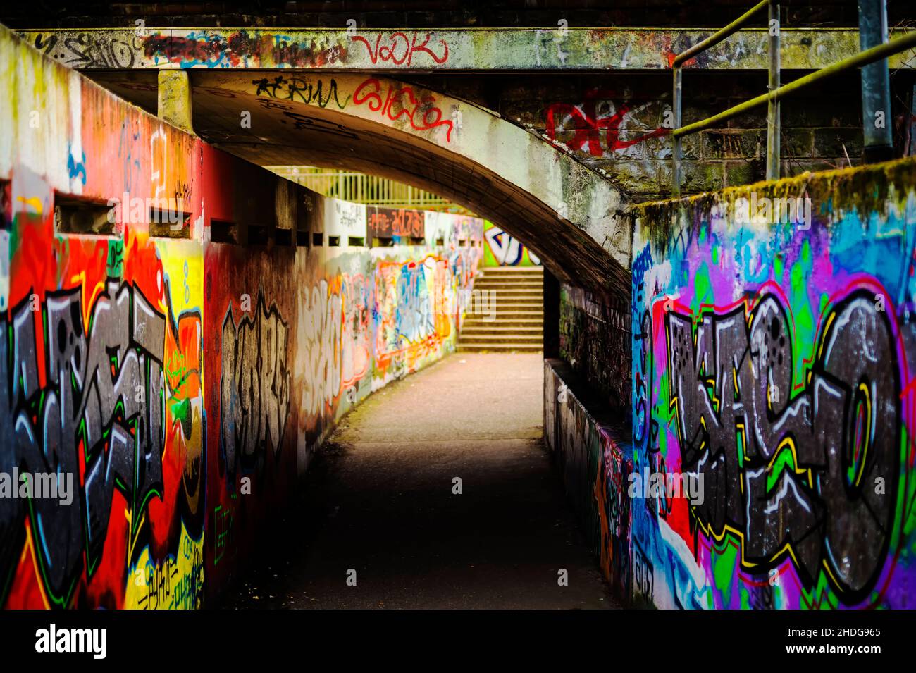 graffiti, underpass, graffitis Stock Photo - Alamy