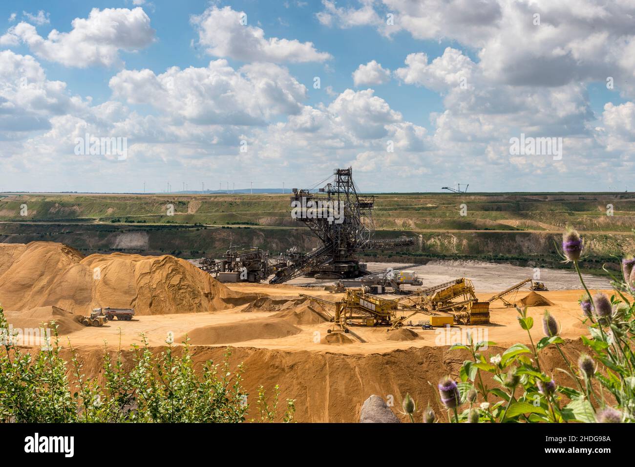 opencast, pit mine, opencasts, pit mines Stock Photo - Alamy