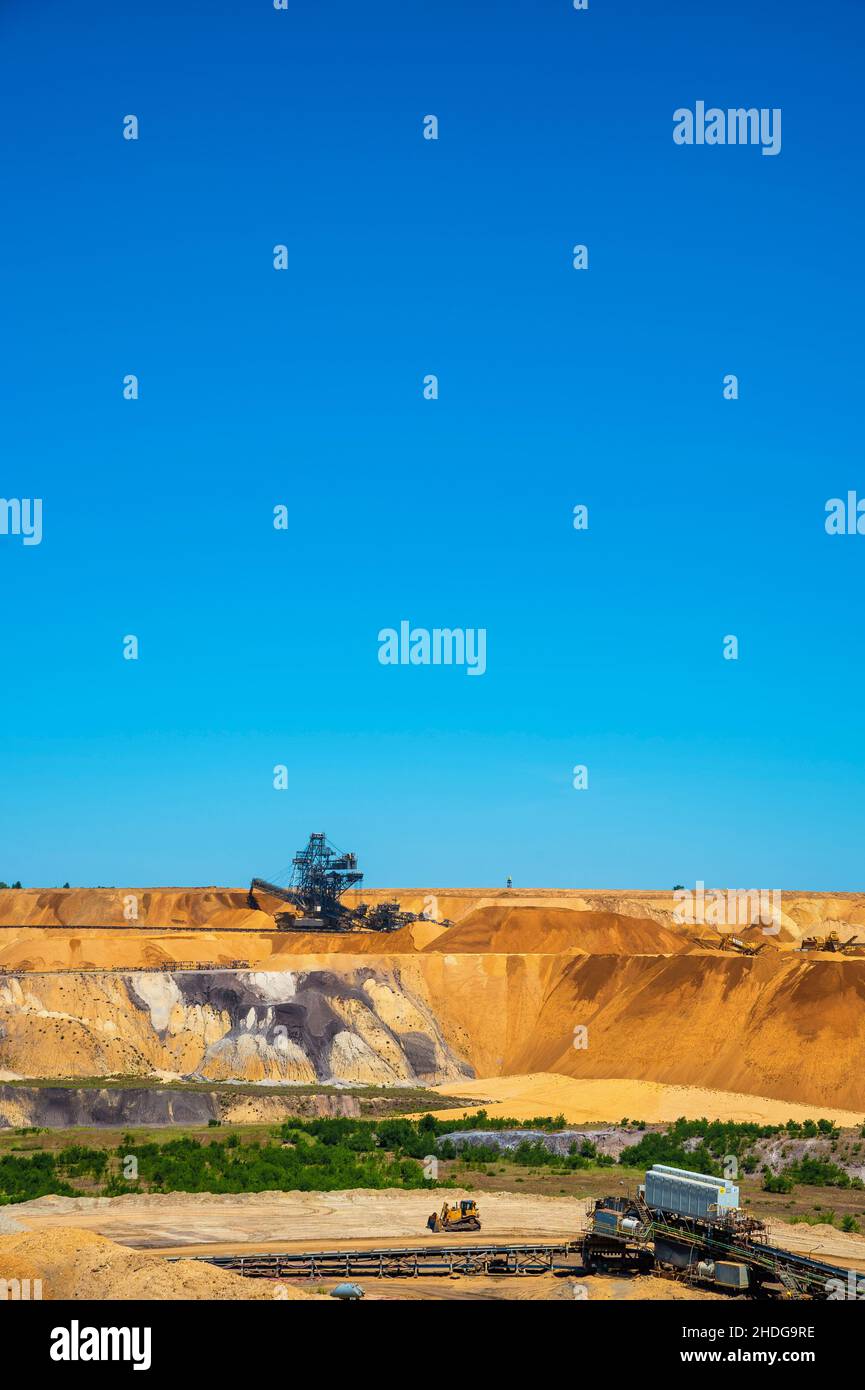 opencast, pit mine, opencasts, pit mines Stock Photo - Alamy