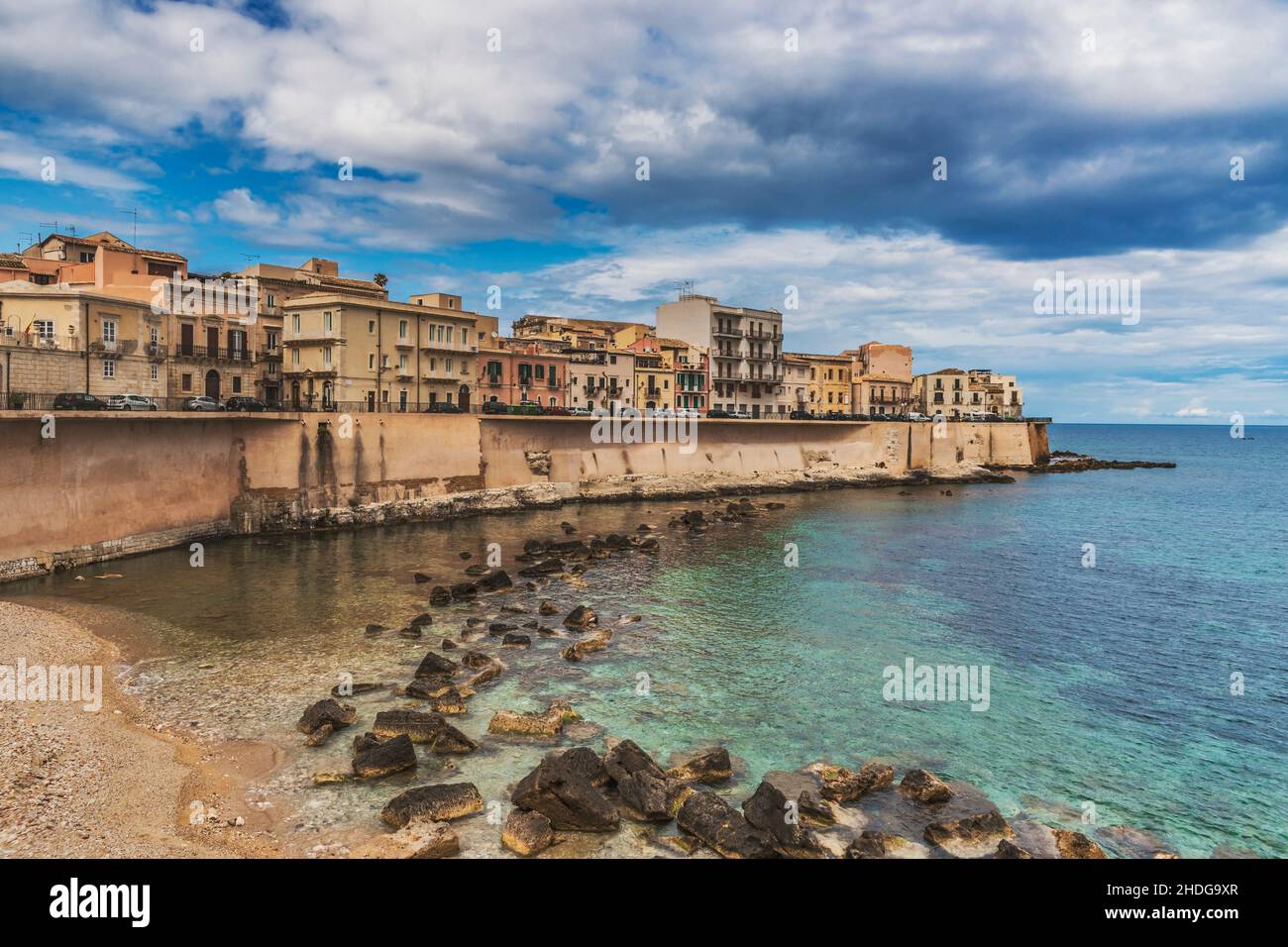 Ortygia beach hi-res stock photography and images - Alamy