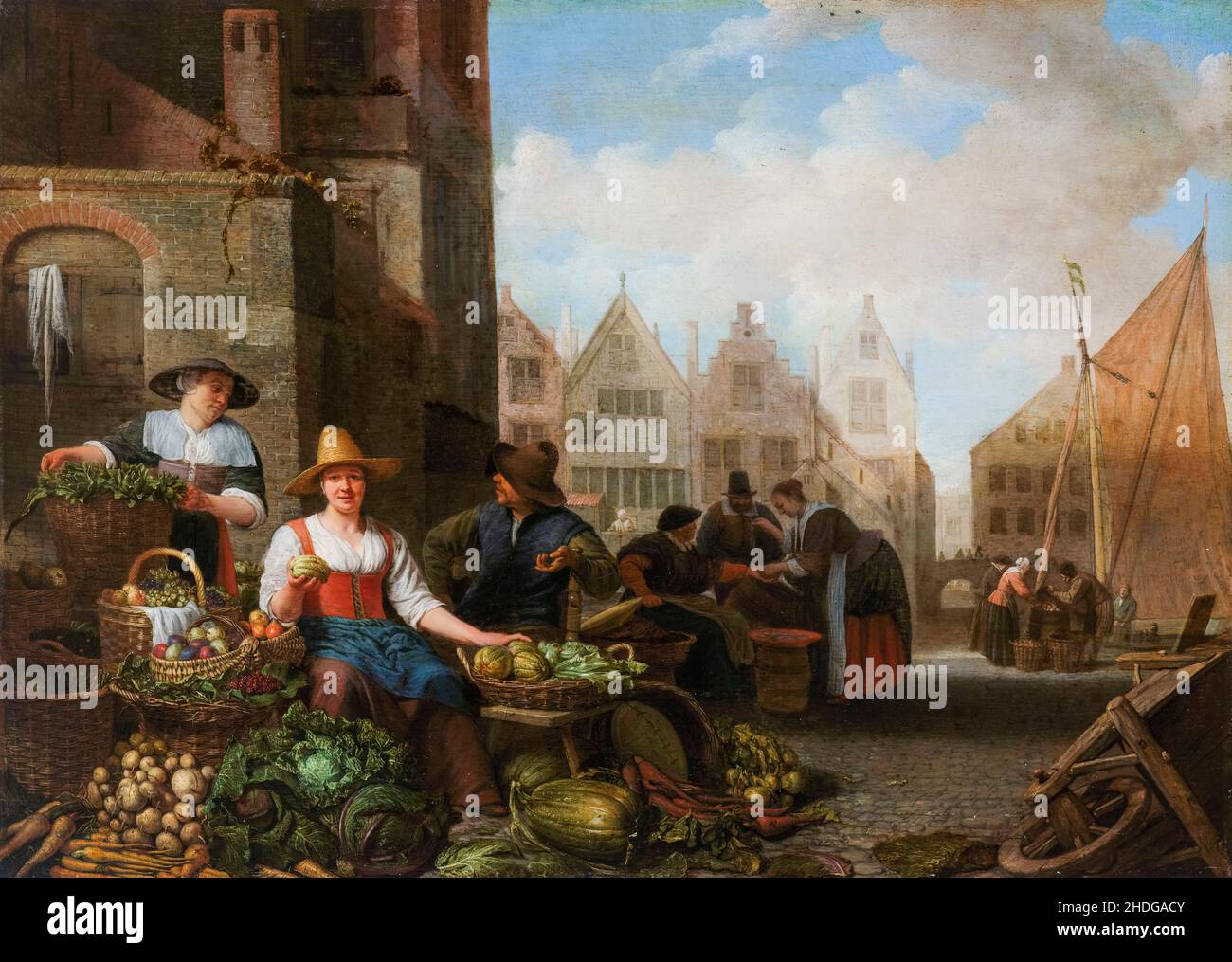 Market stall painting hi-res stock photography and images - Alamy