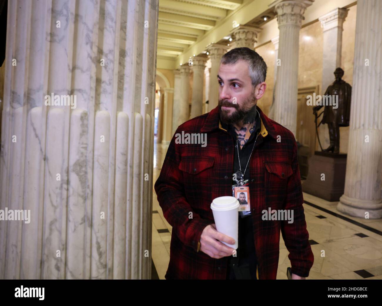 DC Metropolitan Police Department officer Michael Fanone arrives in the ...