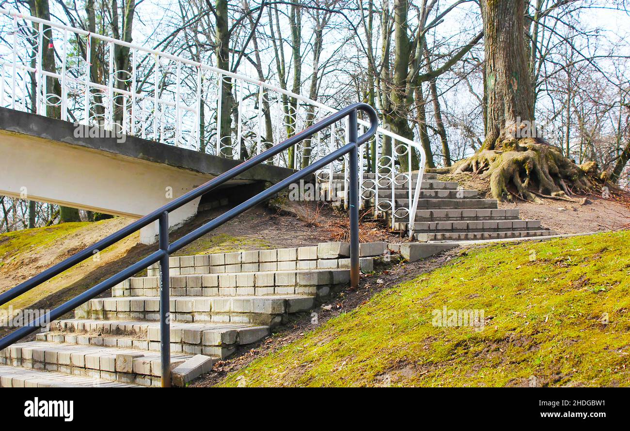 Park stairs hi-res stock photography and images - Alamy