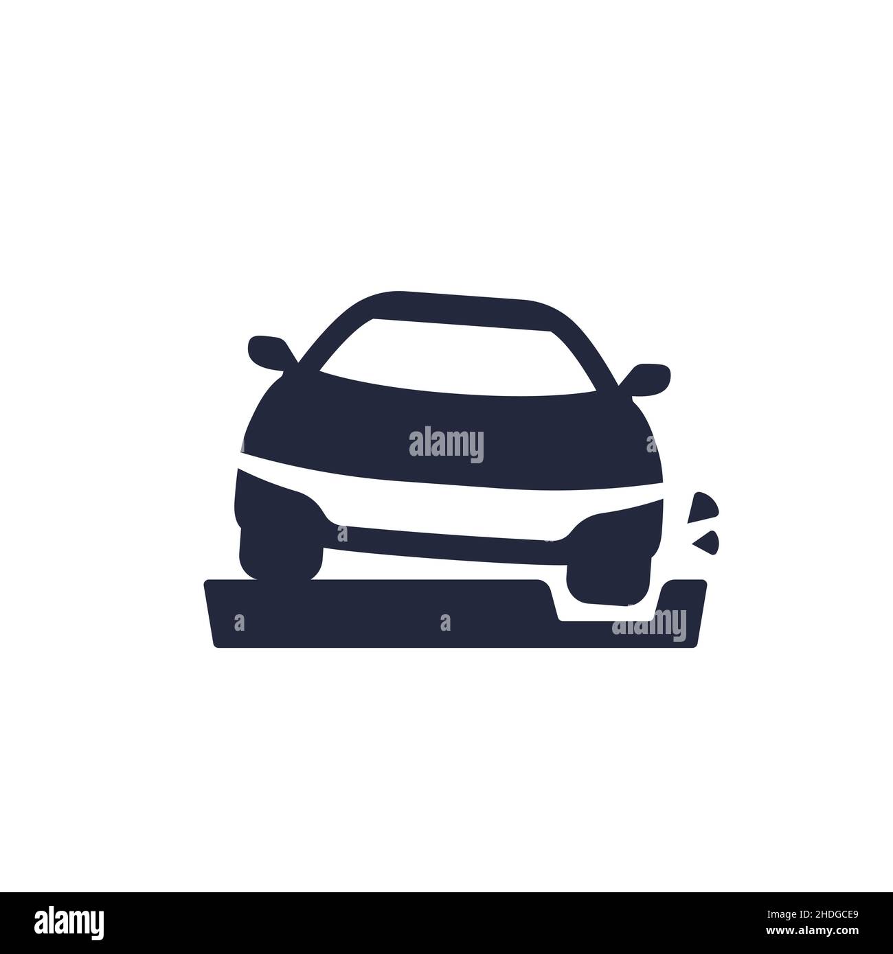 Pothole car Stock Vector Images - Alamy