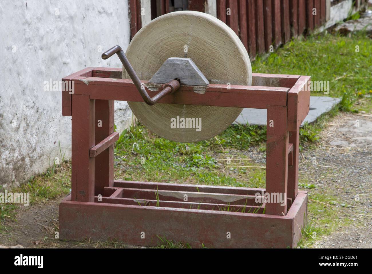 Grindstone grinder hi-res stock photography and images - Alamy