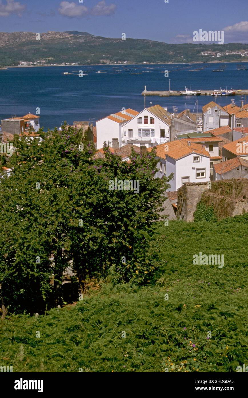 the fishing village of Muros on the Rias Baixas coast, Galicia, Spain ...