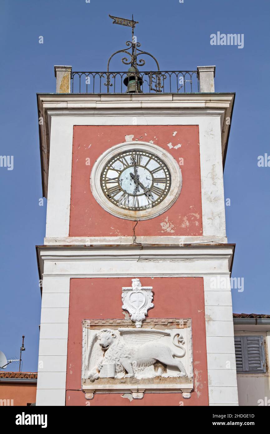 Rovinj clock tower hi-res stock photography and images - Alamy