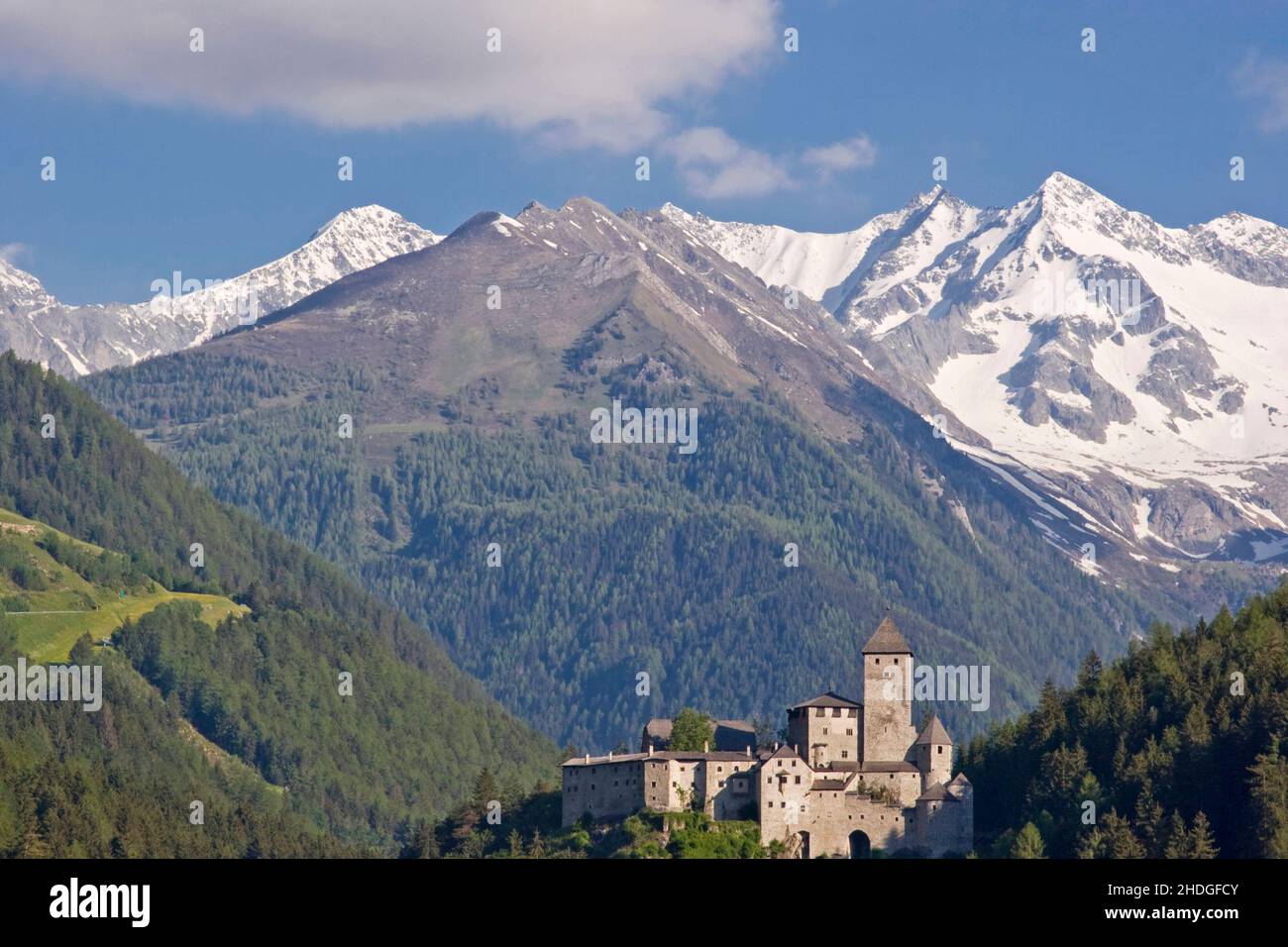 taufers castle, zillertal alps, tures castles Stock Photo - Alamy