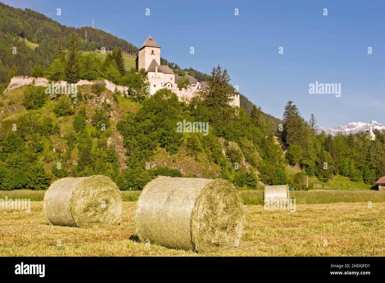 agriculture, bale, reifenstein castle, agricultures, bales Stock Photo ...