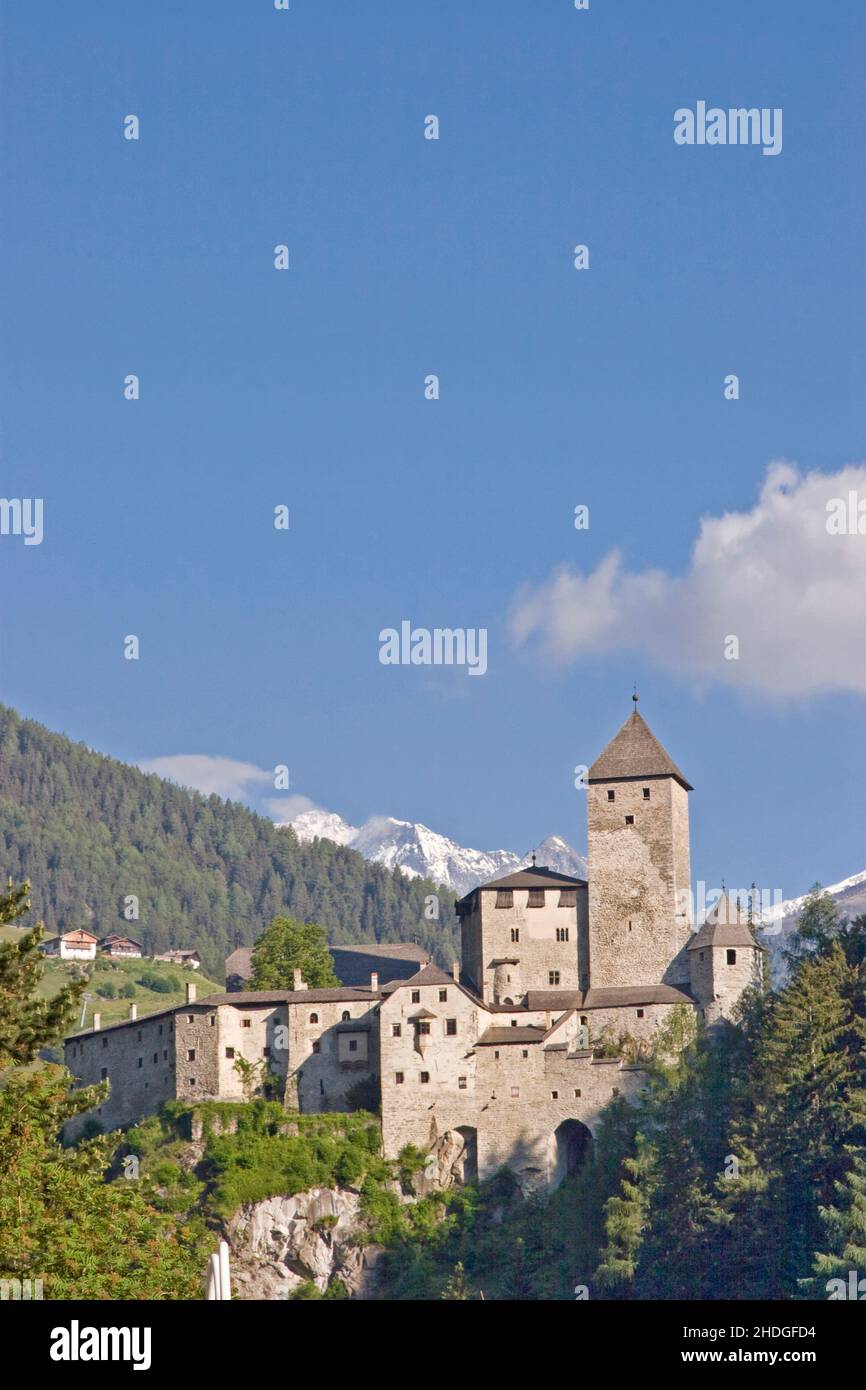taufers castle, campo tures, tures castles Stock Photo - Alamy