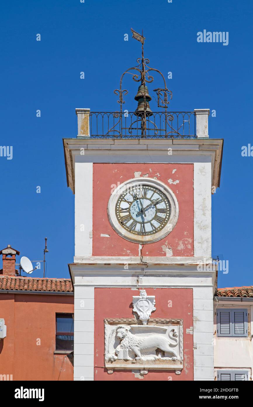 rovinj, clock tower, rovinjs, clock towers Stock Photo - Alamy