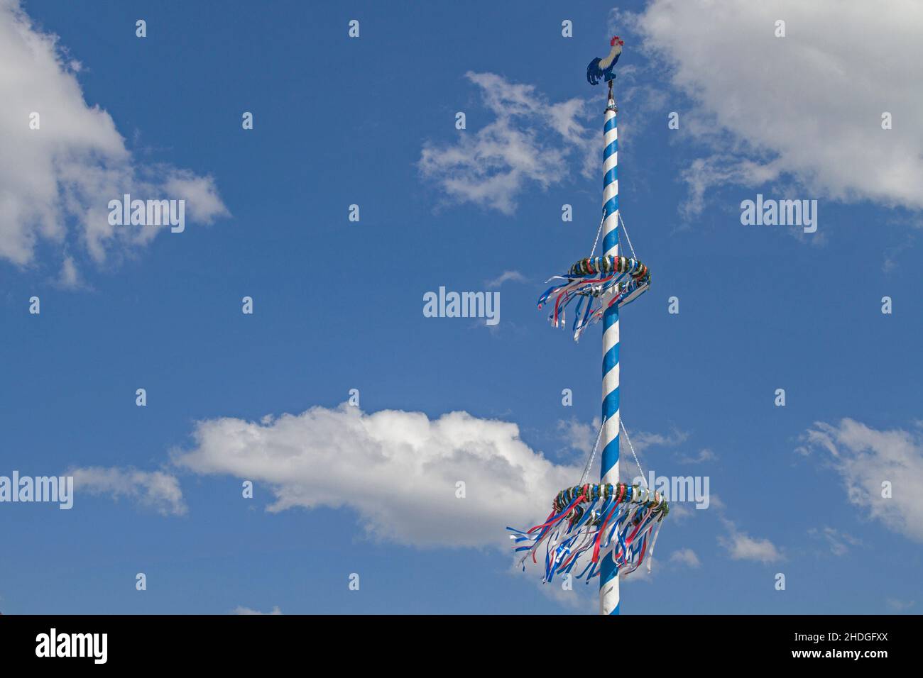 Maypole with guild sign hi-res stock photography and images - Alamy