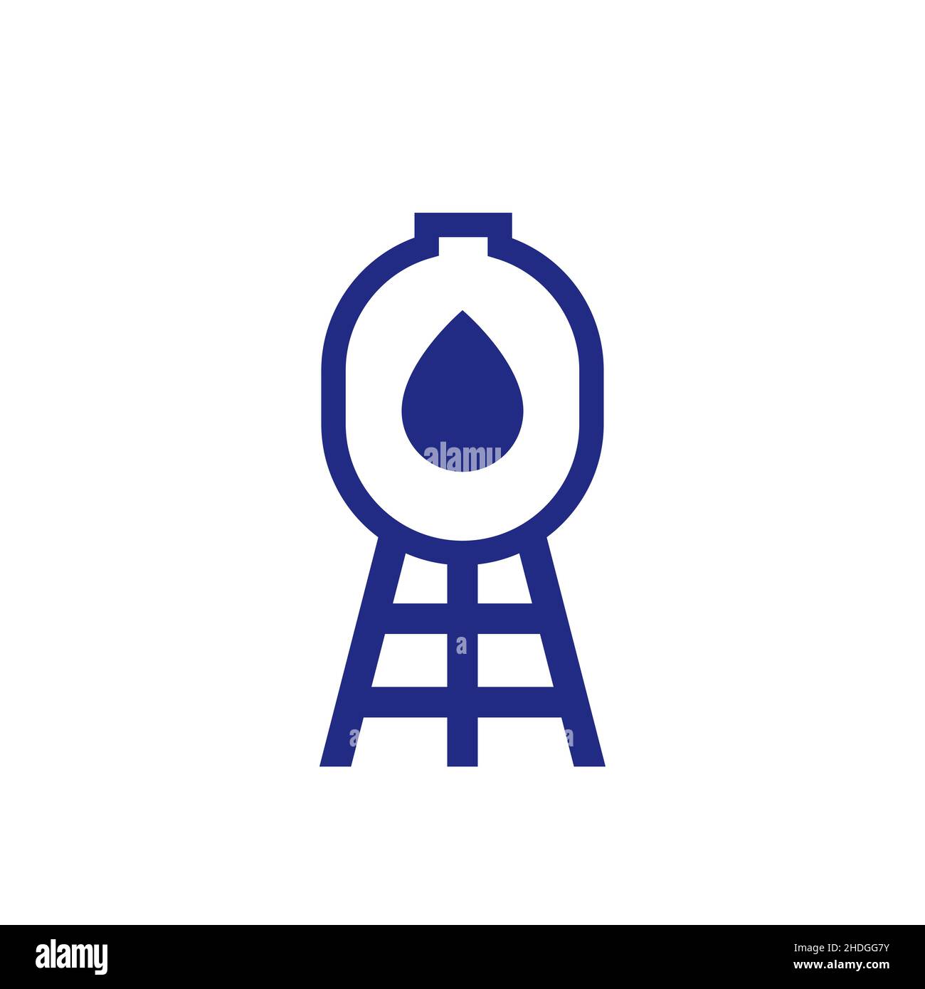 water tower icon on white, vector sign Stock Vector Image & Art - Alamy