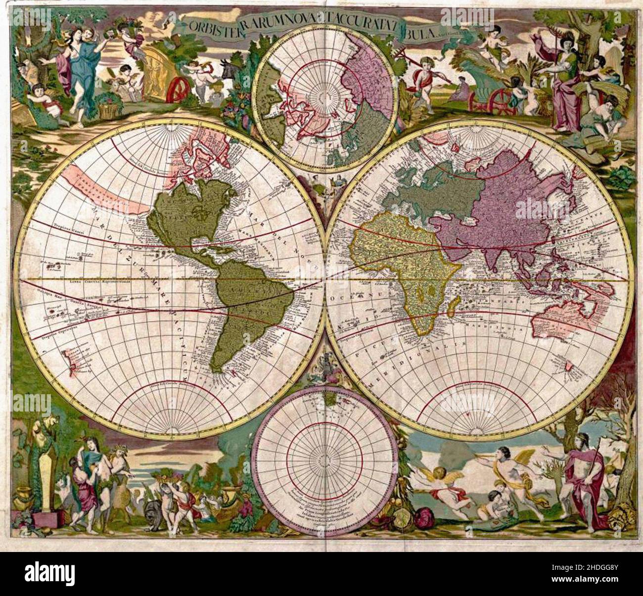 vintage world map Stock Photo - Alamy