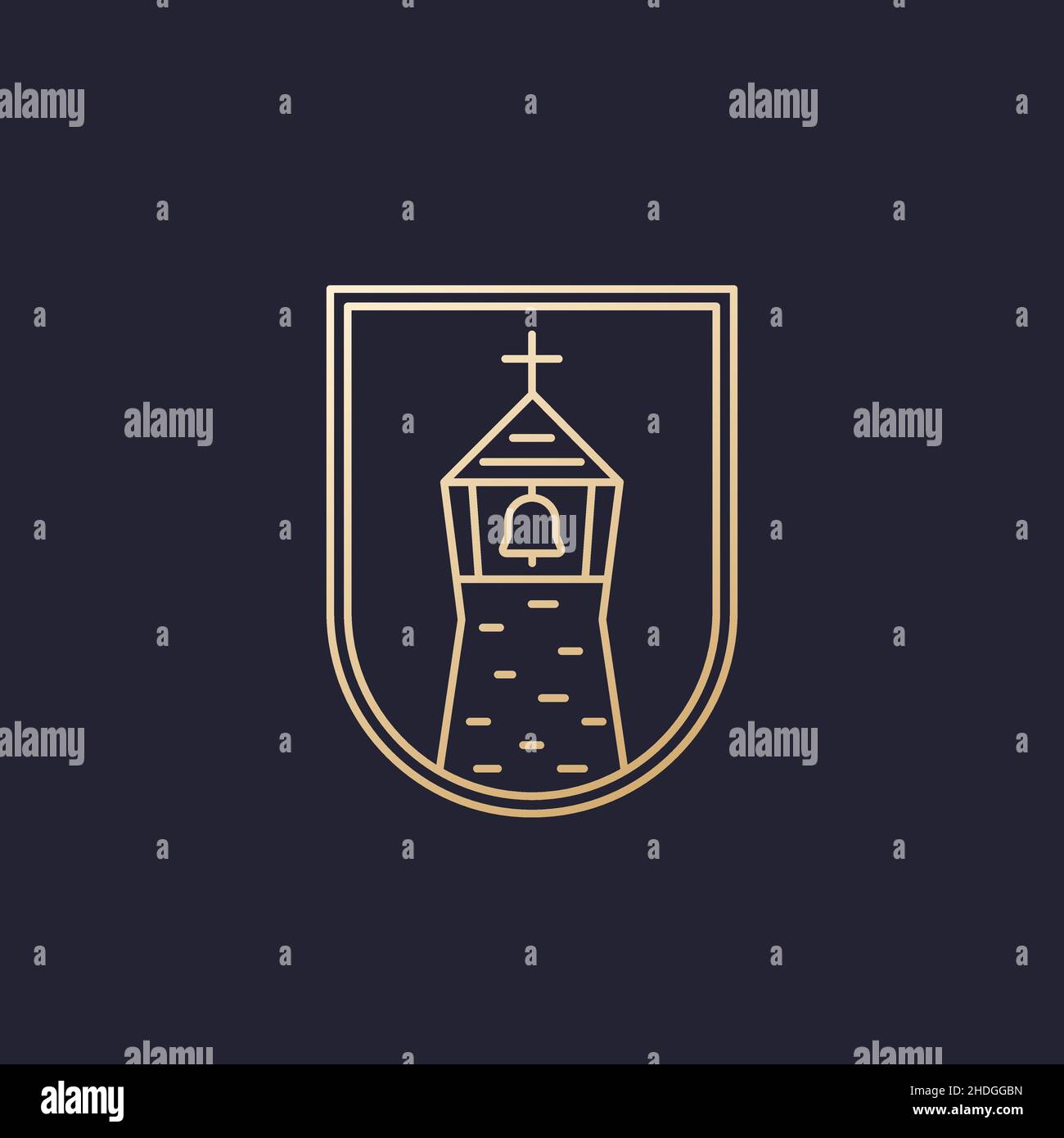 Belfry steeple Stock Vector Images - Alamy