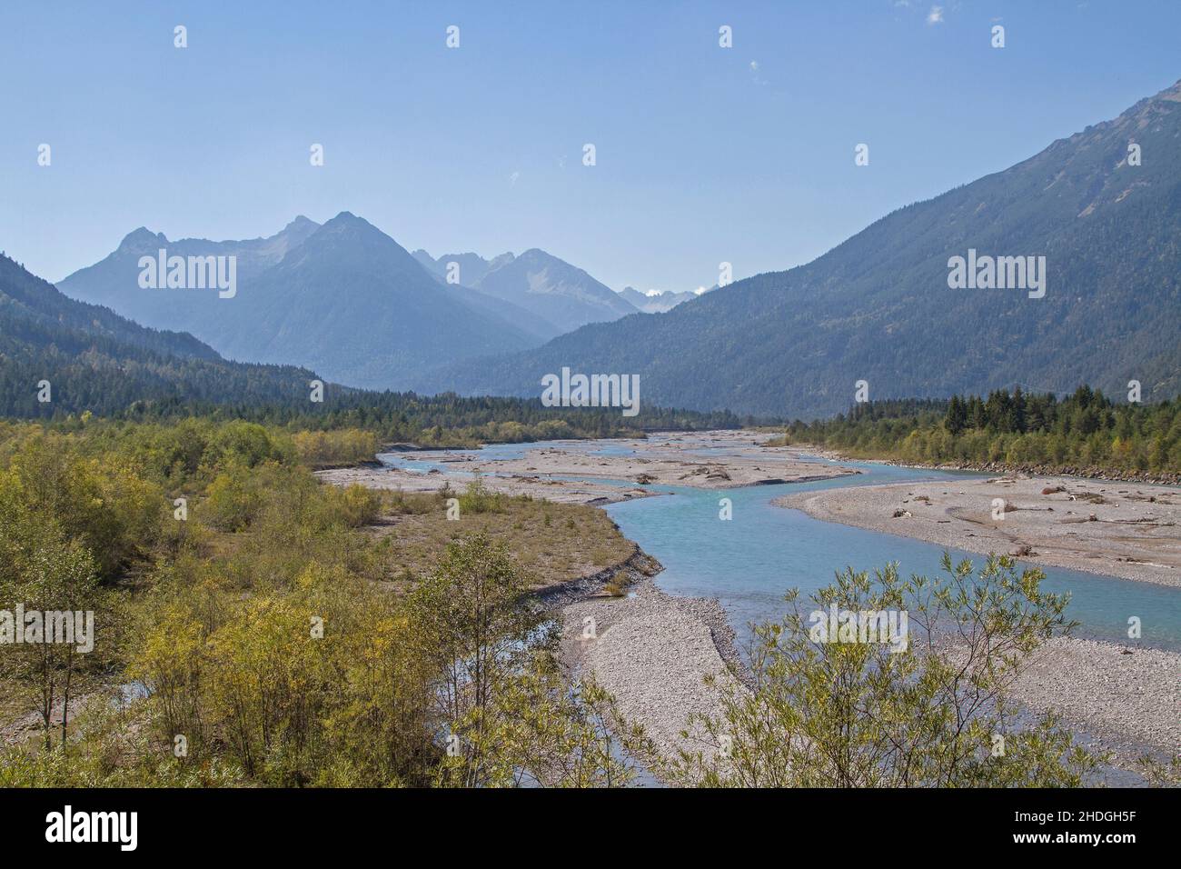 lech river, lechtal, lech rivers, lechtals Stock Photo - Alamy