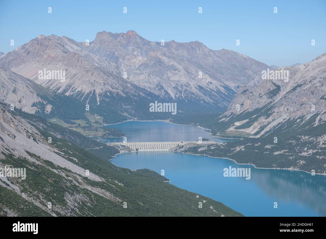 reservoir, lago di cancano, reservoirs, lago di cancanos Stock Photo ...