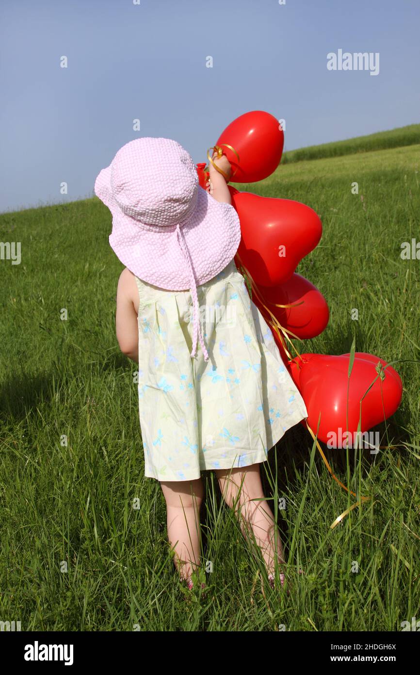 toddler, girl, balloon, infant, infants, toddlers, girls, balloons ...