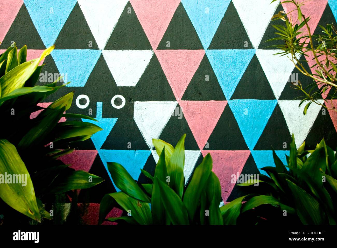 pattern, triangle, façade painting, patterns, triangles Stock Photo - Alamy