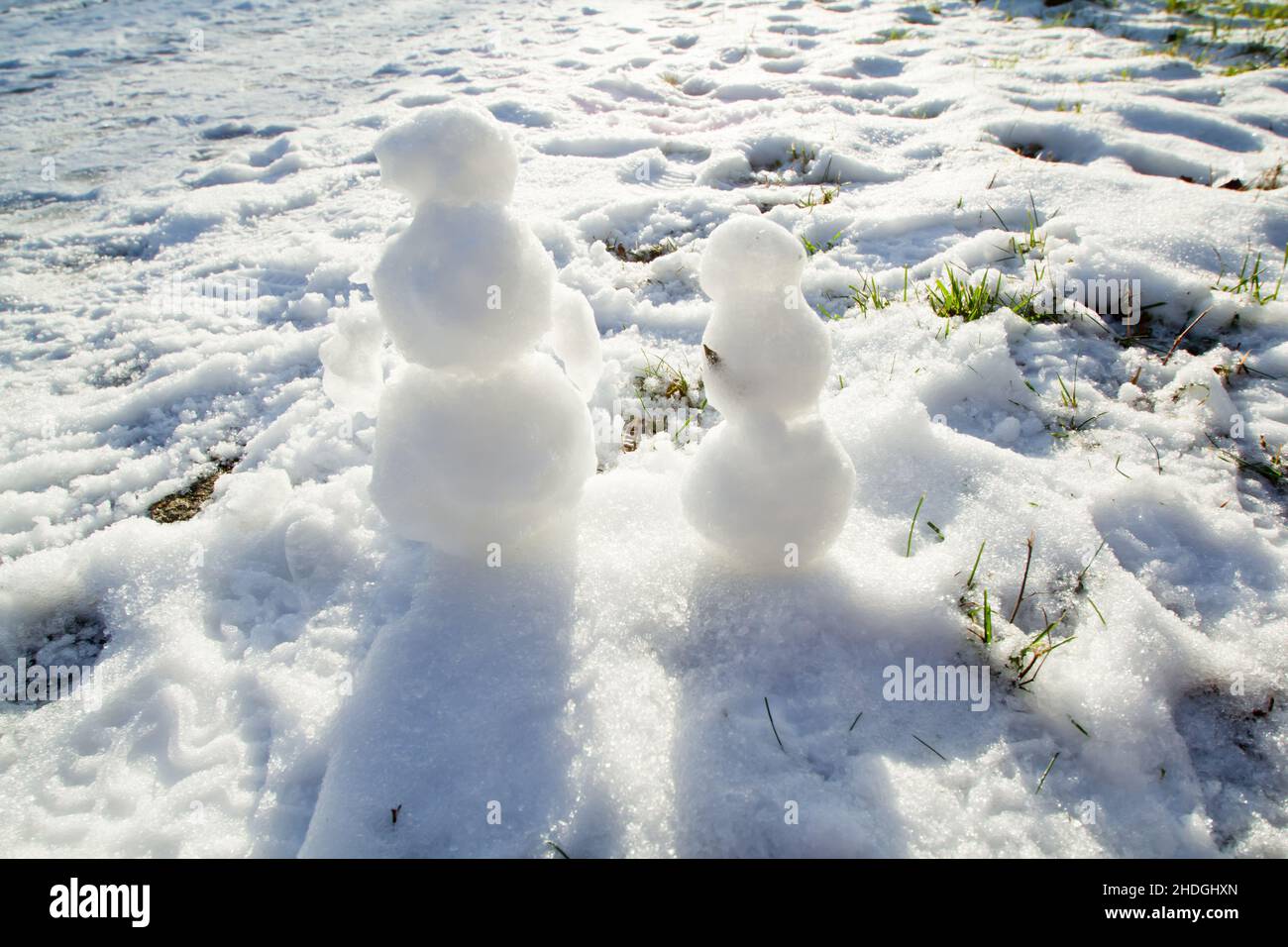 Snowman Melting In The Sun