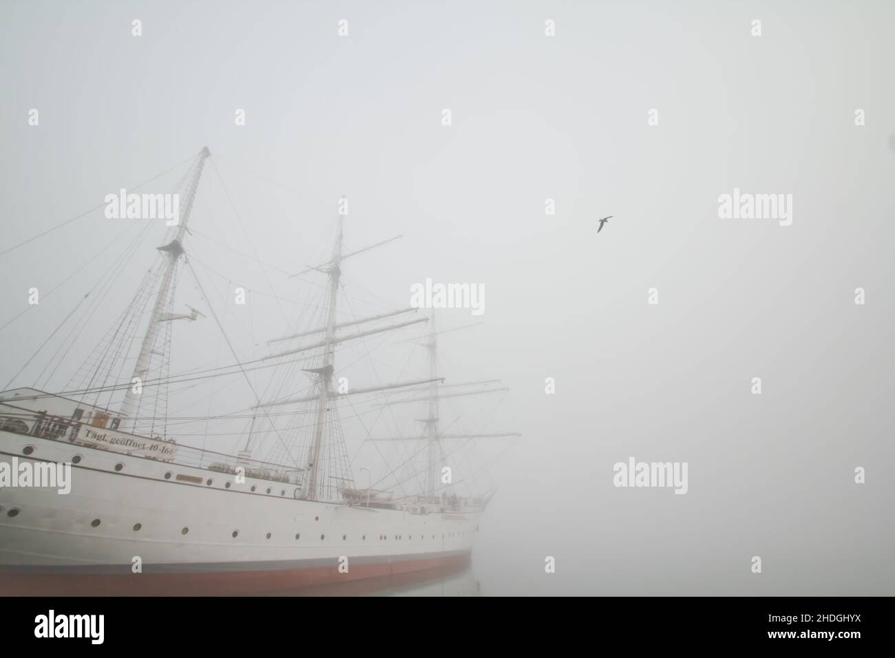 fog, sailboat, maritim, fogs, sailboats, sailing, sailing boat, sailing ...