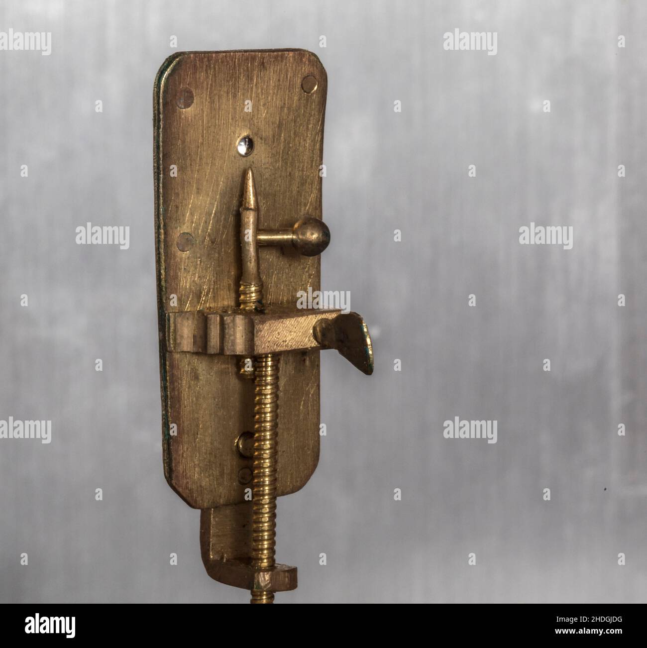 Replica of a van Leeuwenhoek microscope (17th century Stock Photo - Alamy