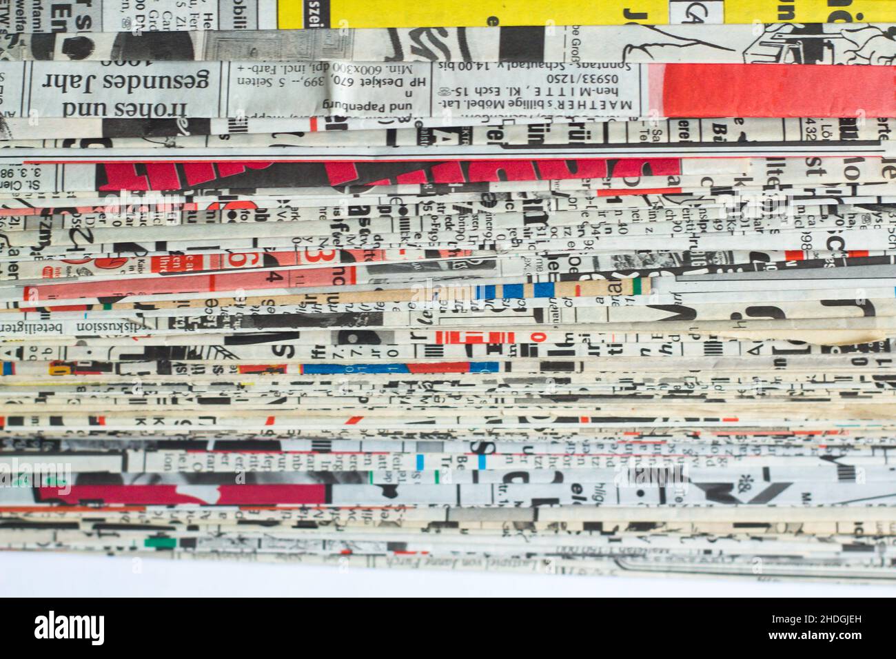 stack of newspaper, stack of newspapers Stock Photo - Alamy