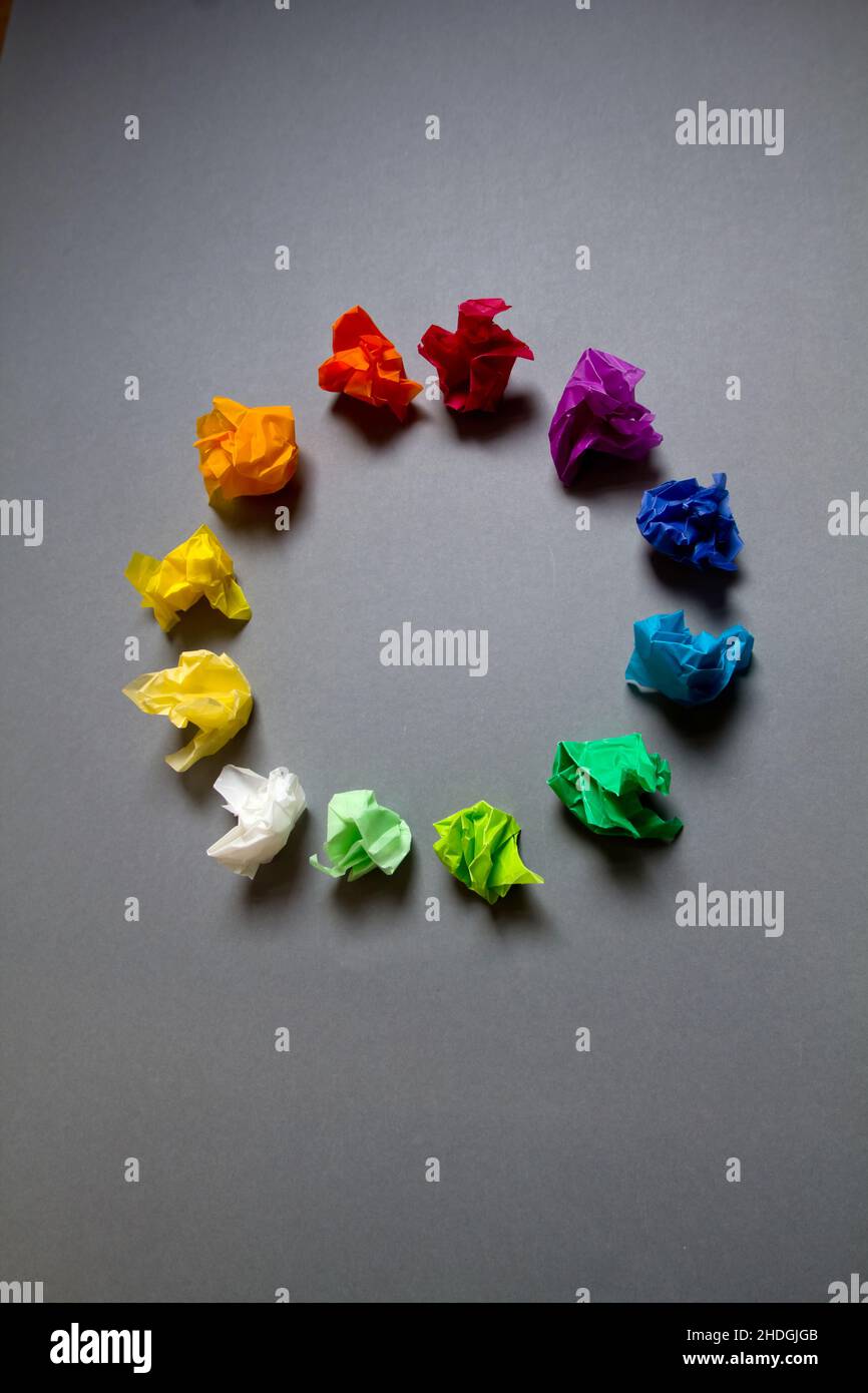 rainbow colors, paper, rainbow colours, papers Stock Photo - Alamy