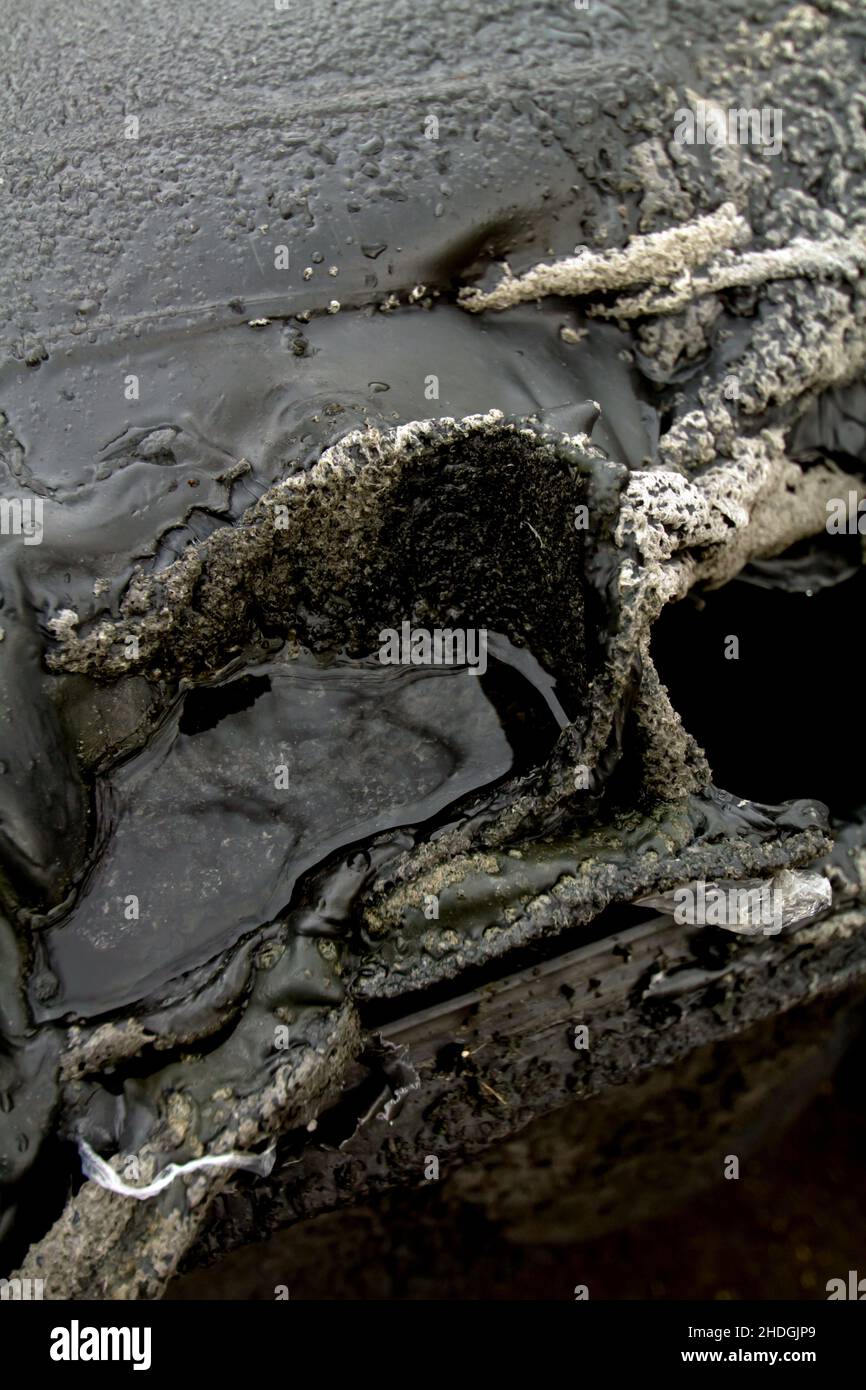 plastic, dustbin, burnt, charred, plastics, synthetic, synthetic ...