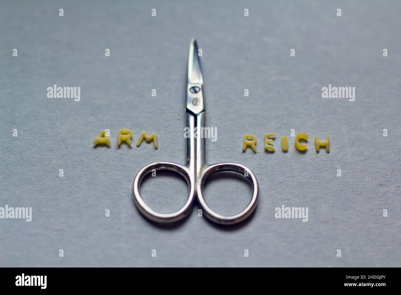 arm, rich, Poverty Wealth Scissors, arms, richs Stock Photo - Alamy