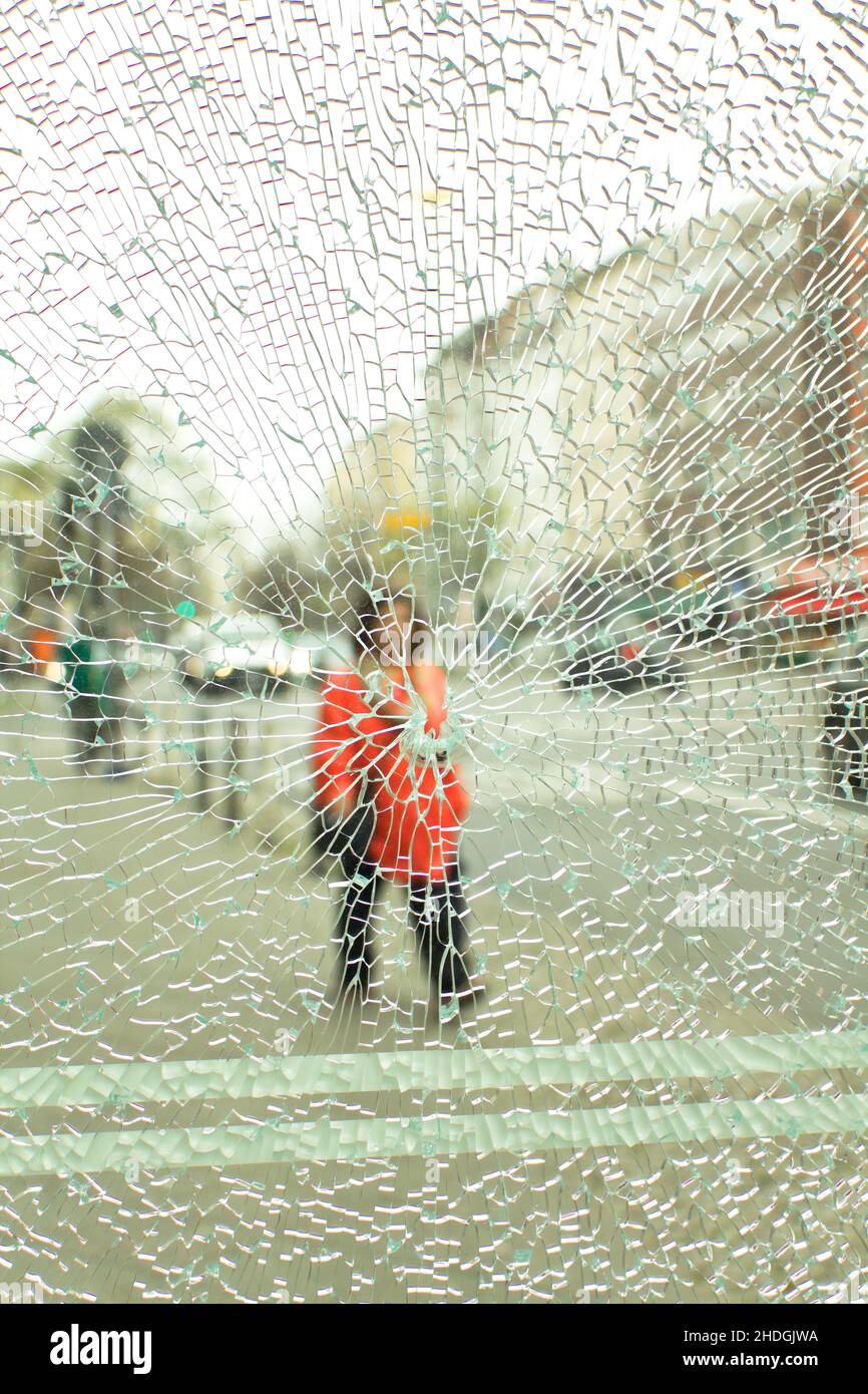 Burst windows hi-res stock photography and images - Alamy