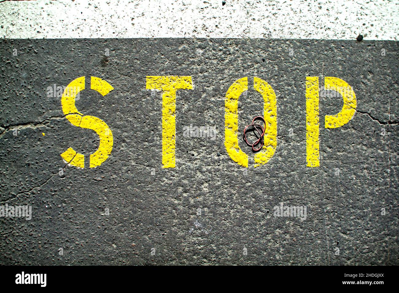 Stop lettering hi-res stock photography and images - Alamy