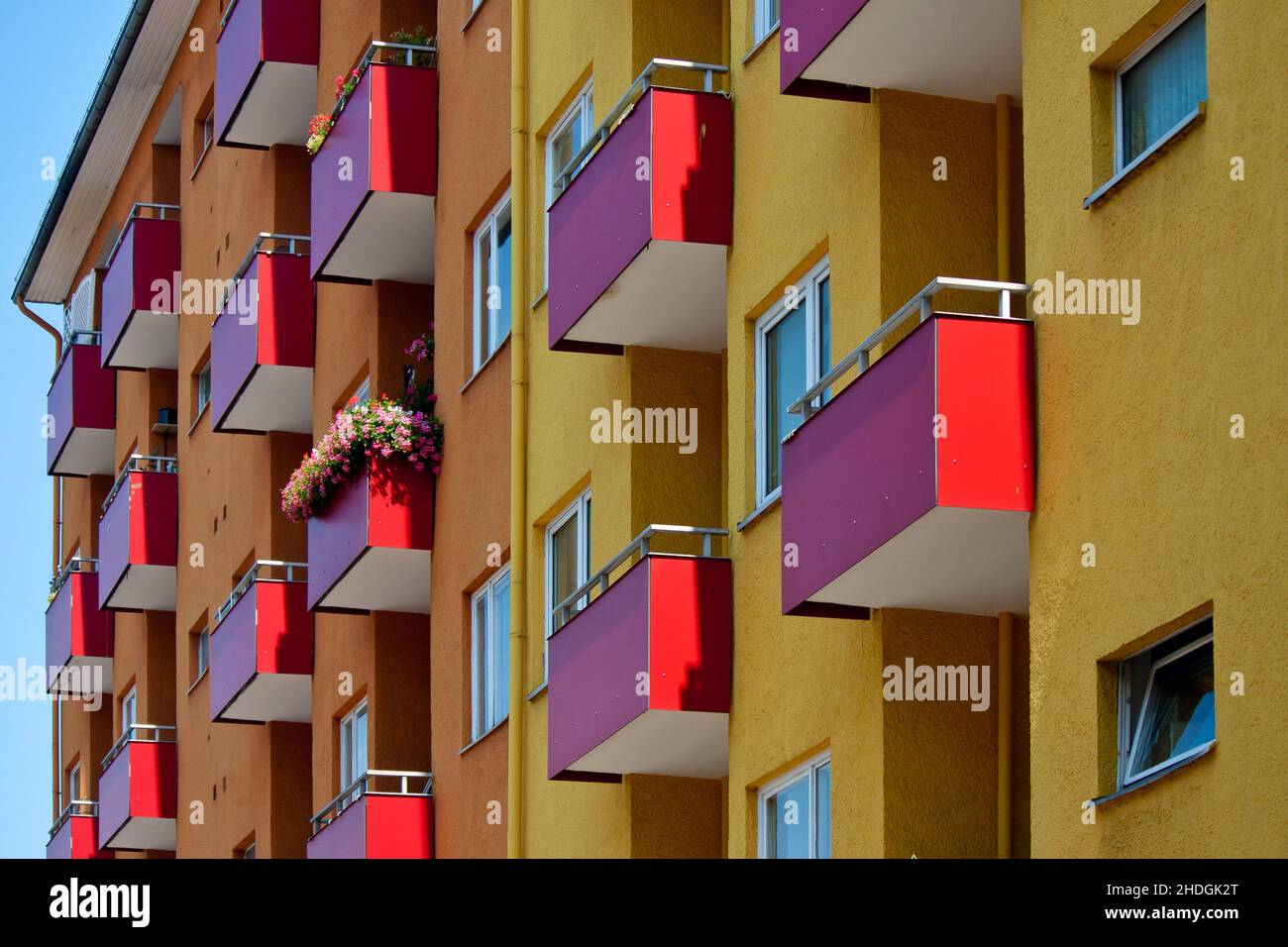 balcony, multifamily, balconies, multifamilies Stock Photo - Alamy
