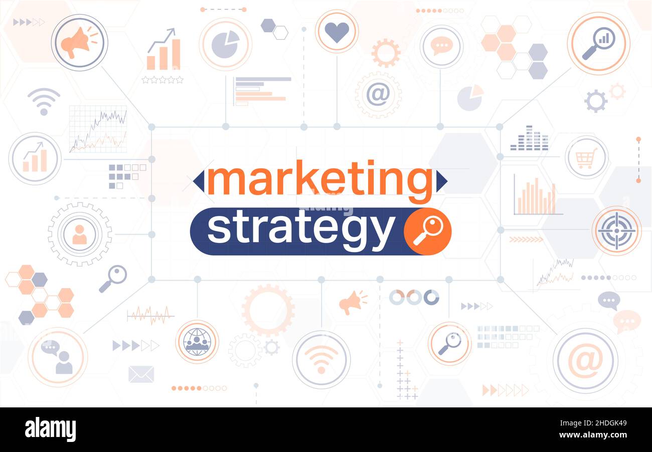 Marketing strategy horizontal web banner Stock Vector Image & Art - Alamy
