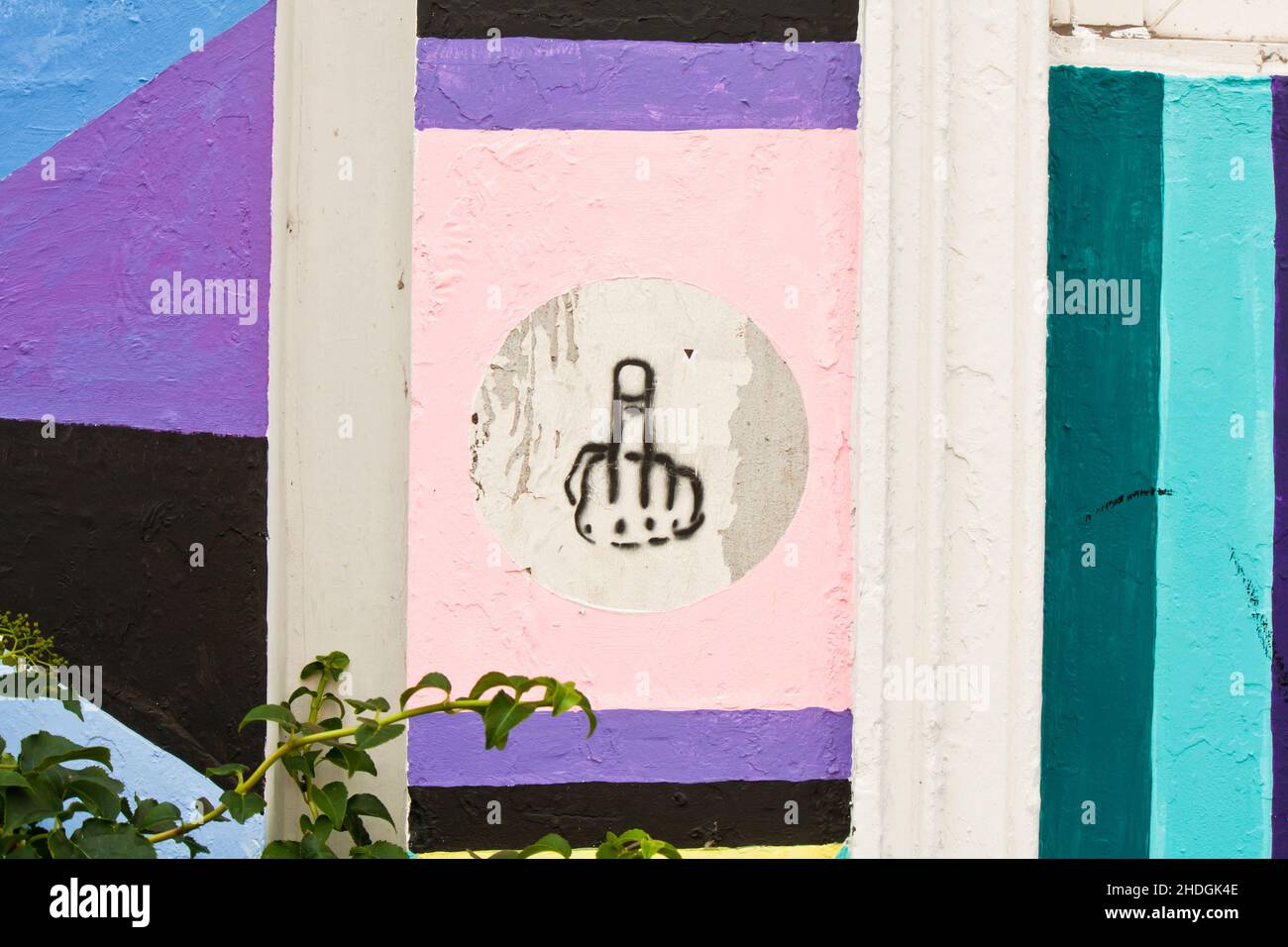 Middle Finger Graffiti