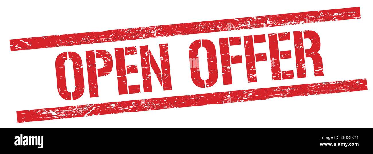 Open offer stamp hi-res stock photography and images - Alamy