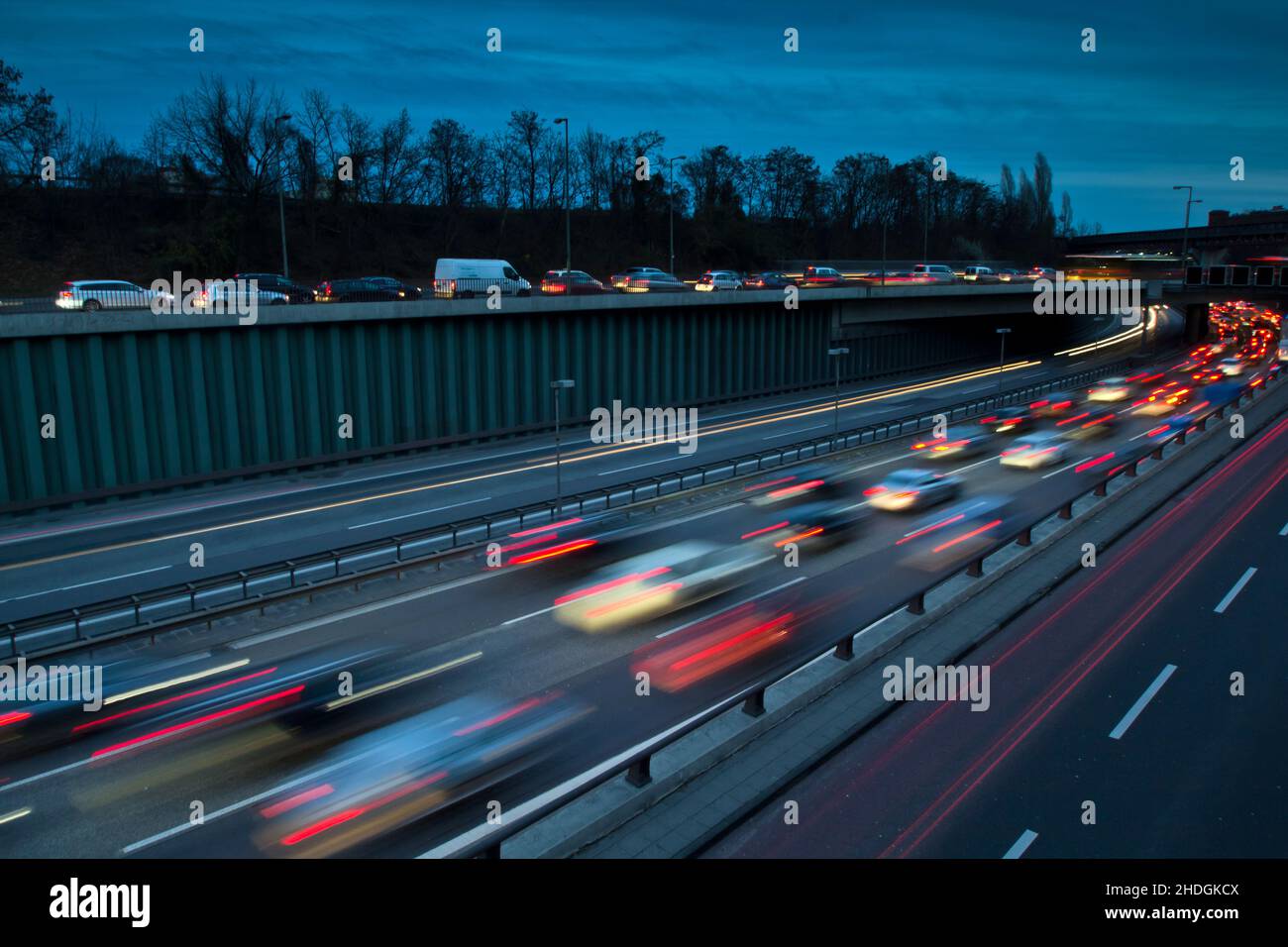 highway, rush hour, road traffic, city highway, highways, motorway ...