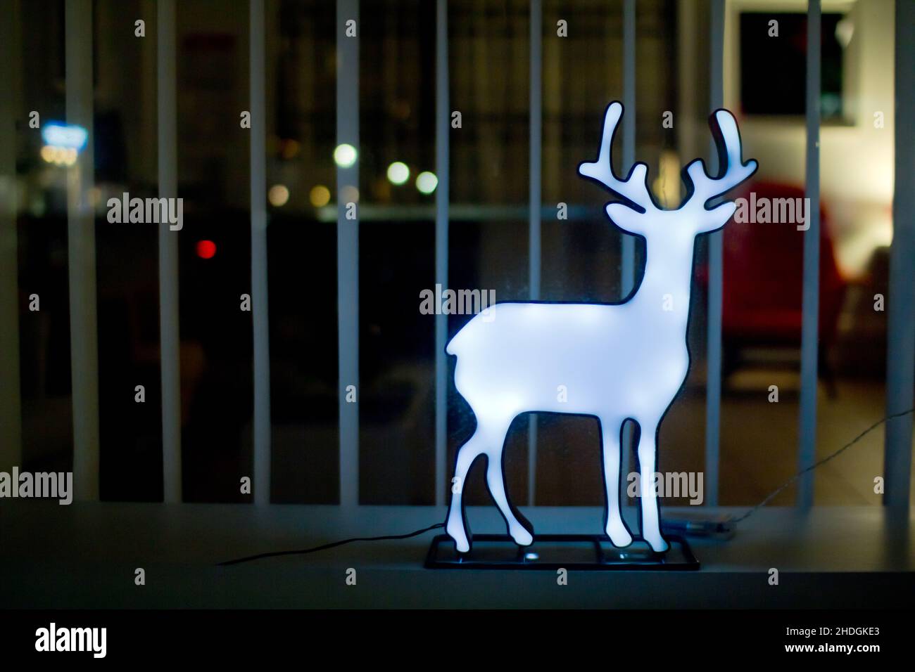 Reindeer figurine christmas lights hi-res stock photography and images ...