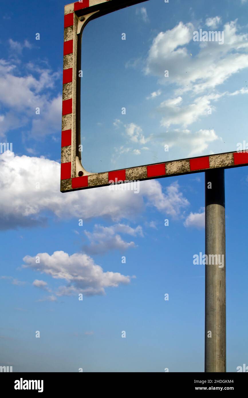 traffic safety, road mirror, traffic safeties, road mirrors Stock Photo ...